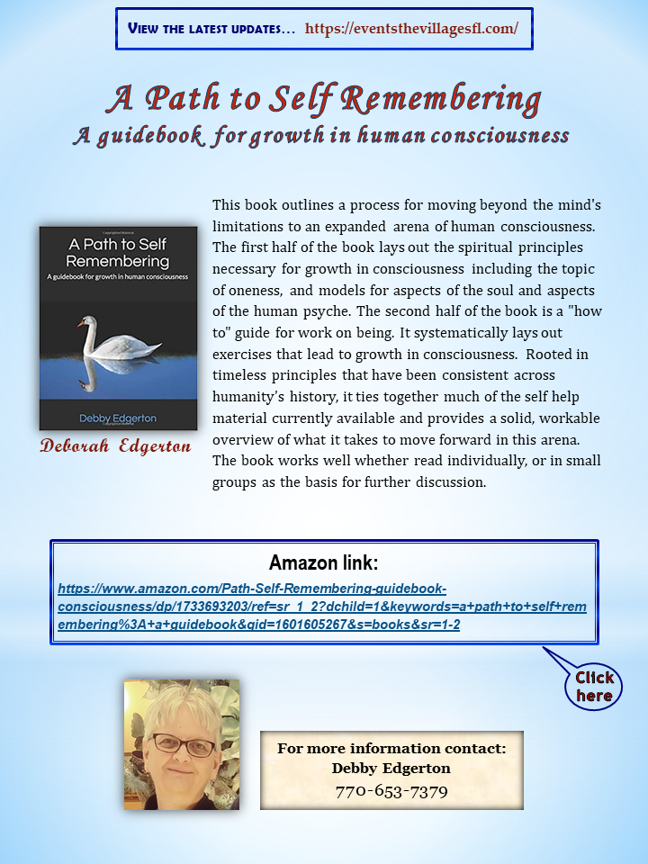 A Path to Self Remembering – E.V.E.N.T.S The Villages, Florida